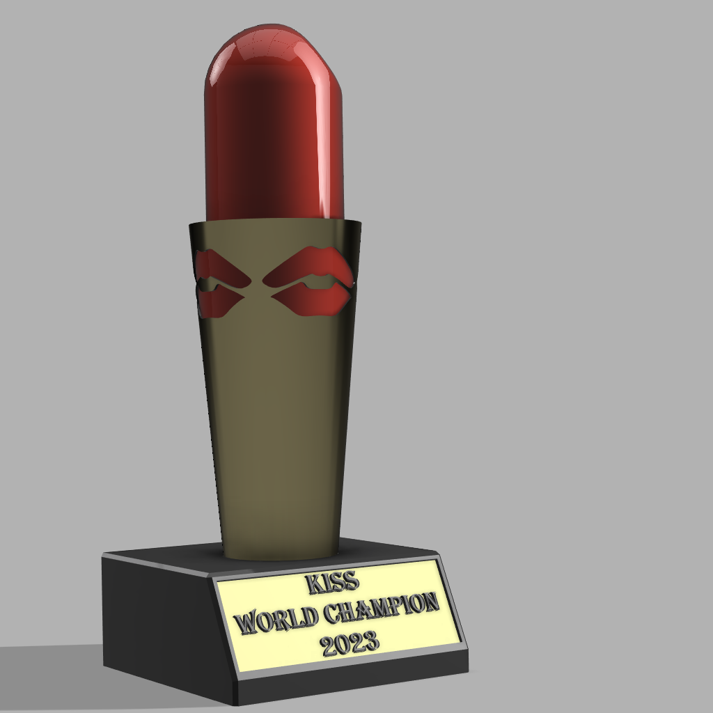 Lipstick Trophy / Kiss World Champion by Sidious 01 | Download free STL ...