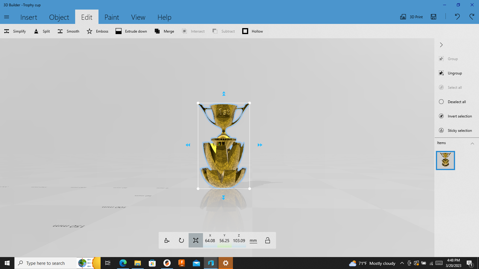 trophy by Gabriels 3D models | Download free STL model | Printables.com