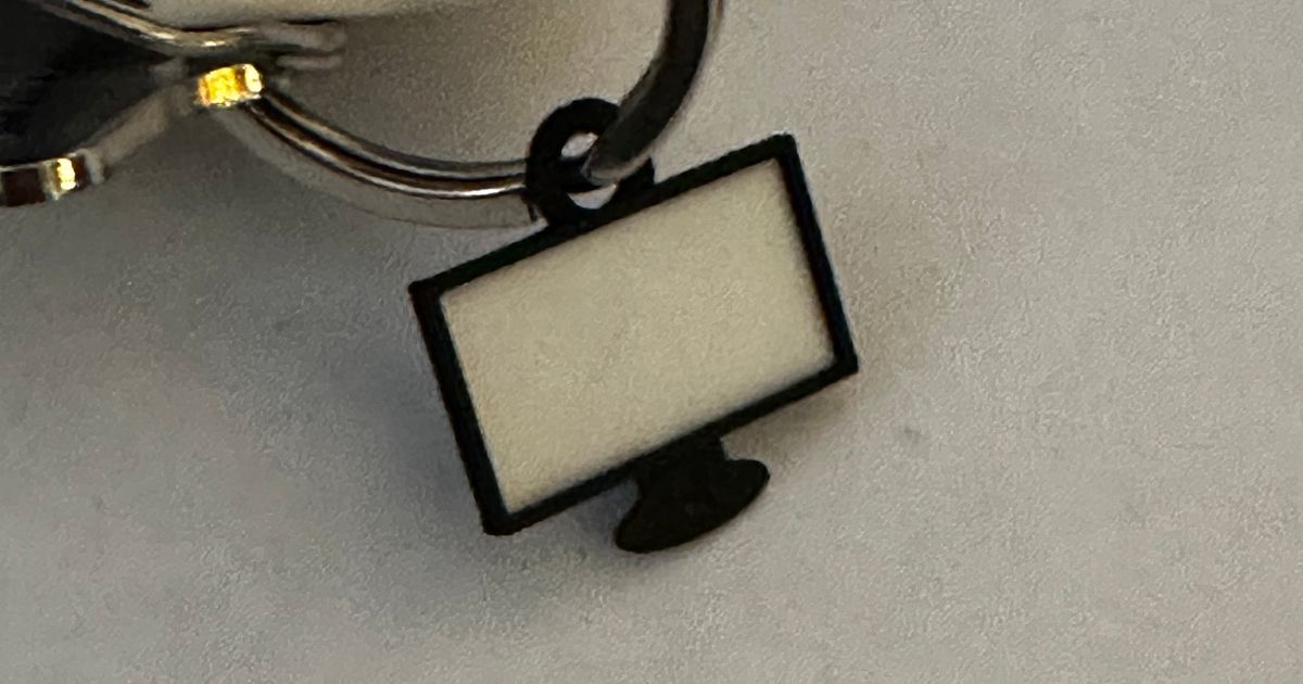 Monitor Keychain by GamerGuy95 | Download free STL model | Printables.com