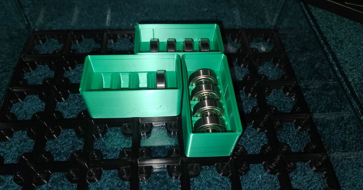 Gridfinity Bin for 6000ZZ Bearings por Bret Cook | Descargar modelo STL gratuito | Printables.com