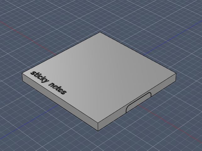 minimal sticky note case by dlanm2u | Download free STL model ...