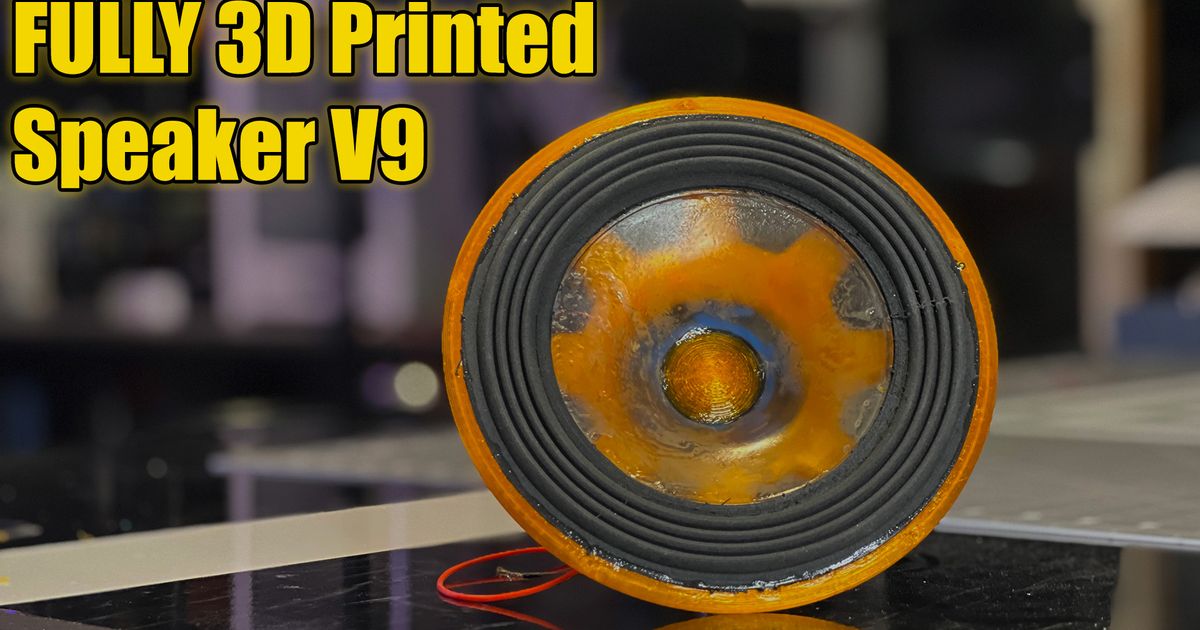 3D Printed Speaker V9 by ElectricOasis | Download free STL model ...