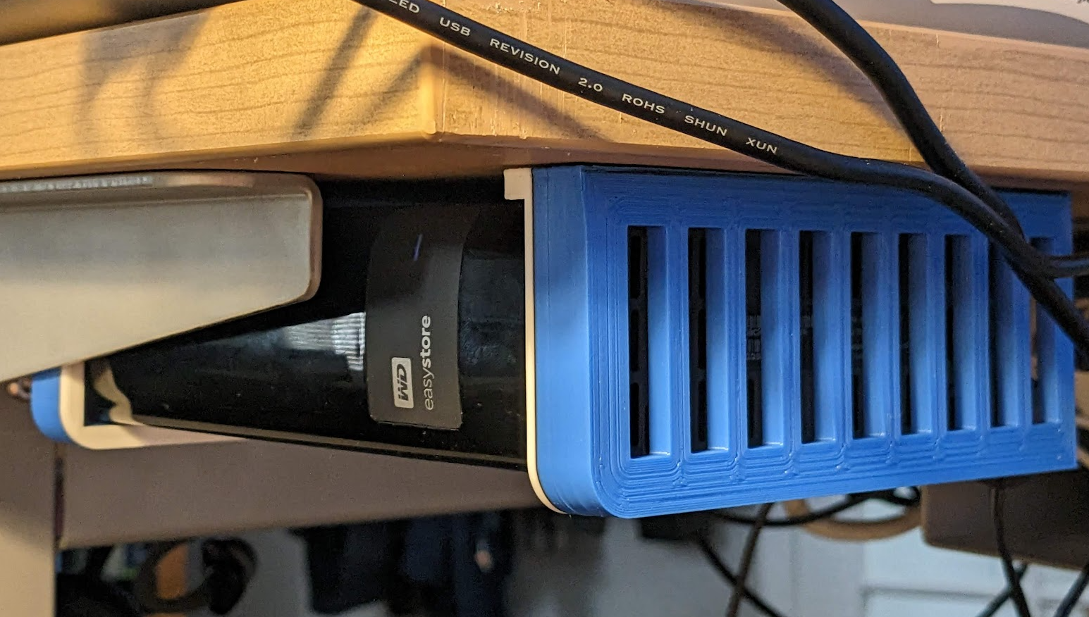 WD EasyStore HDD Under Desk Mount by meagerfindings | Download free STL ...