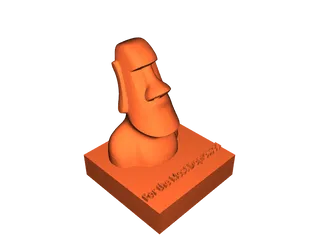 Moai Trophy by InfiniteCuber1 | Download free STL model | Printables.com
