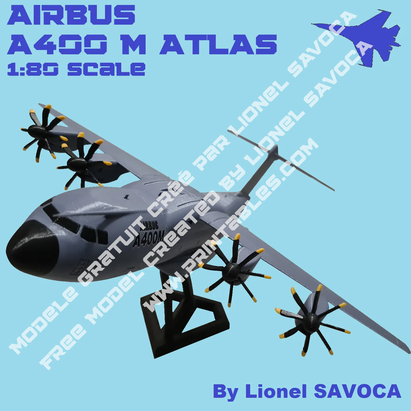 A400 M - scale 1:80 by Lionel SAVOCA | Download free STL model ...