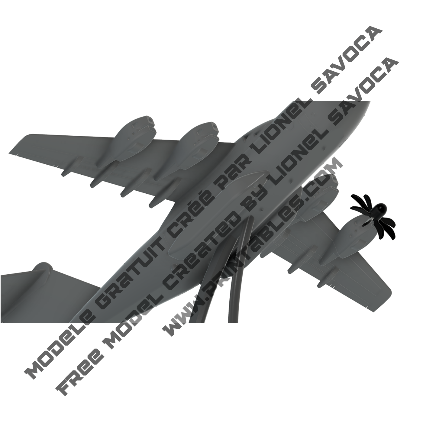 A400 M - scale 1:80 by Lionel SAVOCA | Download free STL model ...