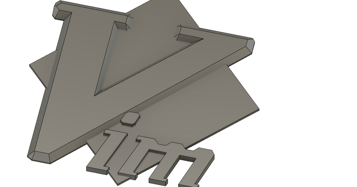 Vim Editor Logo by Luxx | Download free STL model | Printables.com Vim Editor Logo by Luxx | Download free STL model | Printables.com