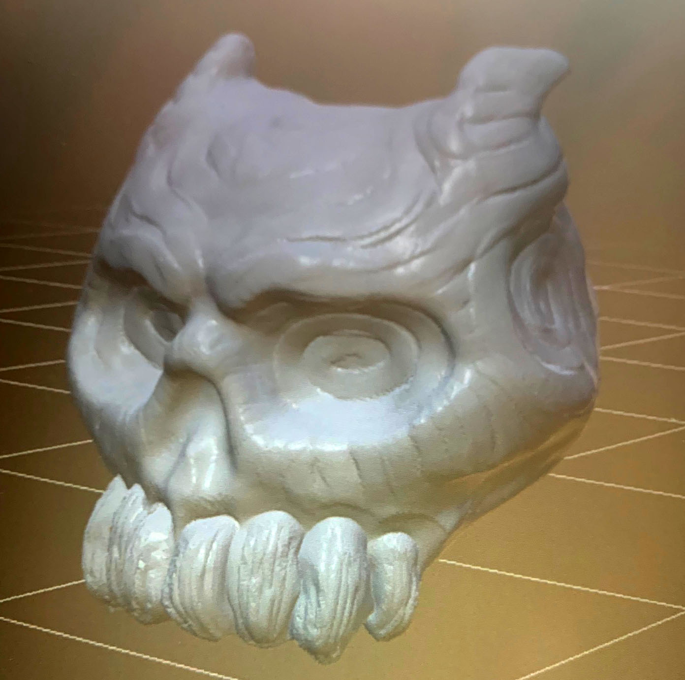 Demon Skull by Caleb Kraft | Download free STL model | Printables.com
