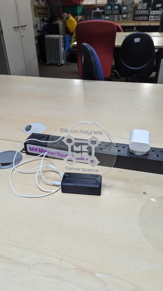 LED Lit Acrylic Sign by Cynar | Download free STL model | Printables.com