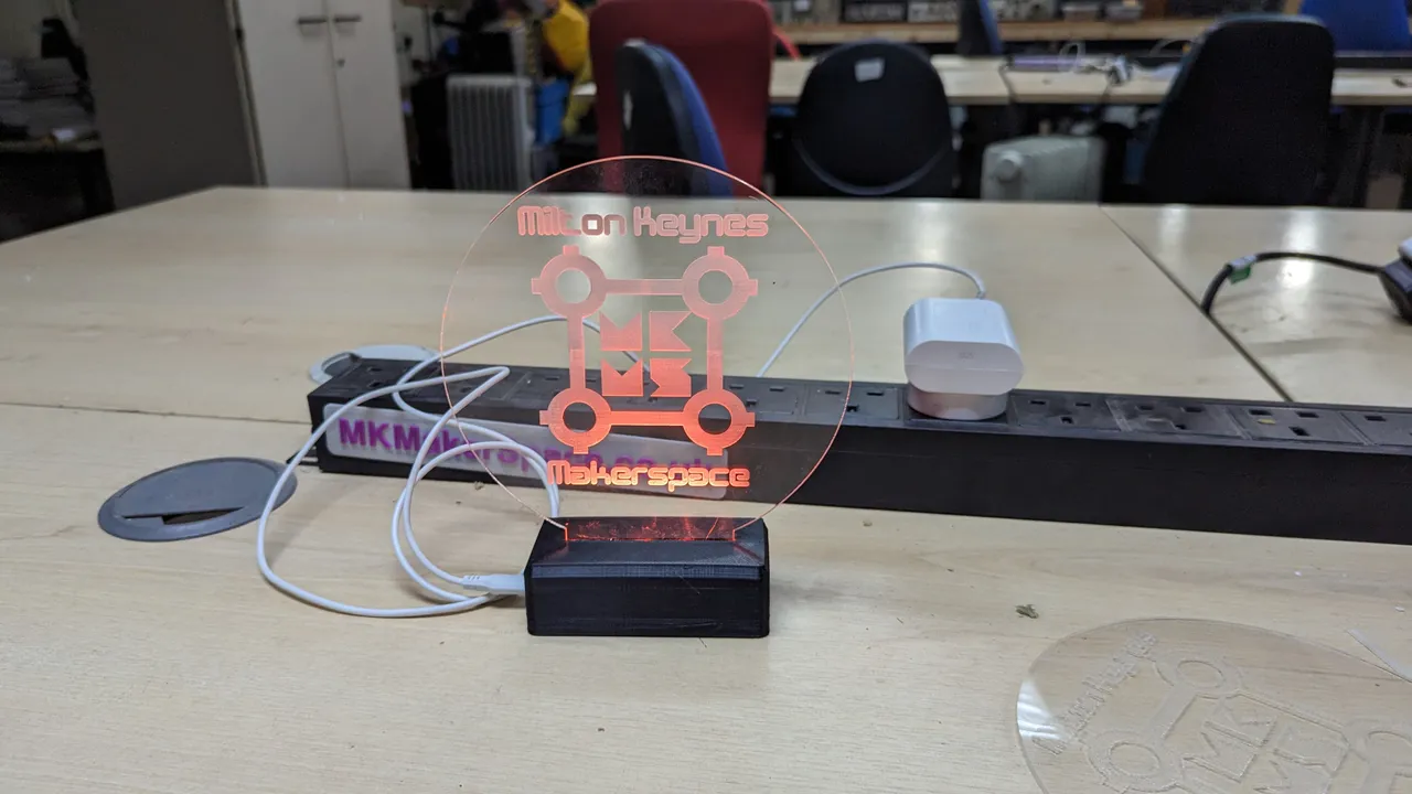 LED Lit Acrylic Sign by Cynar | Download free STL model | Printables.com