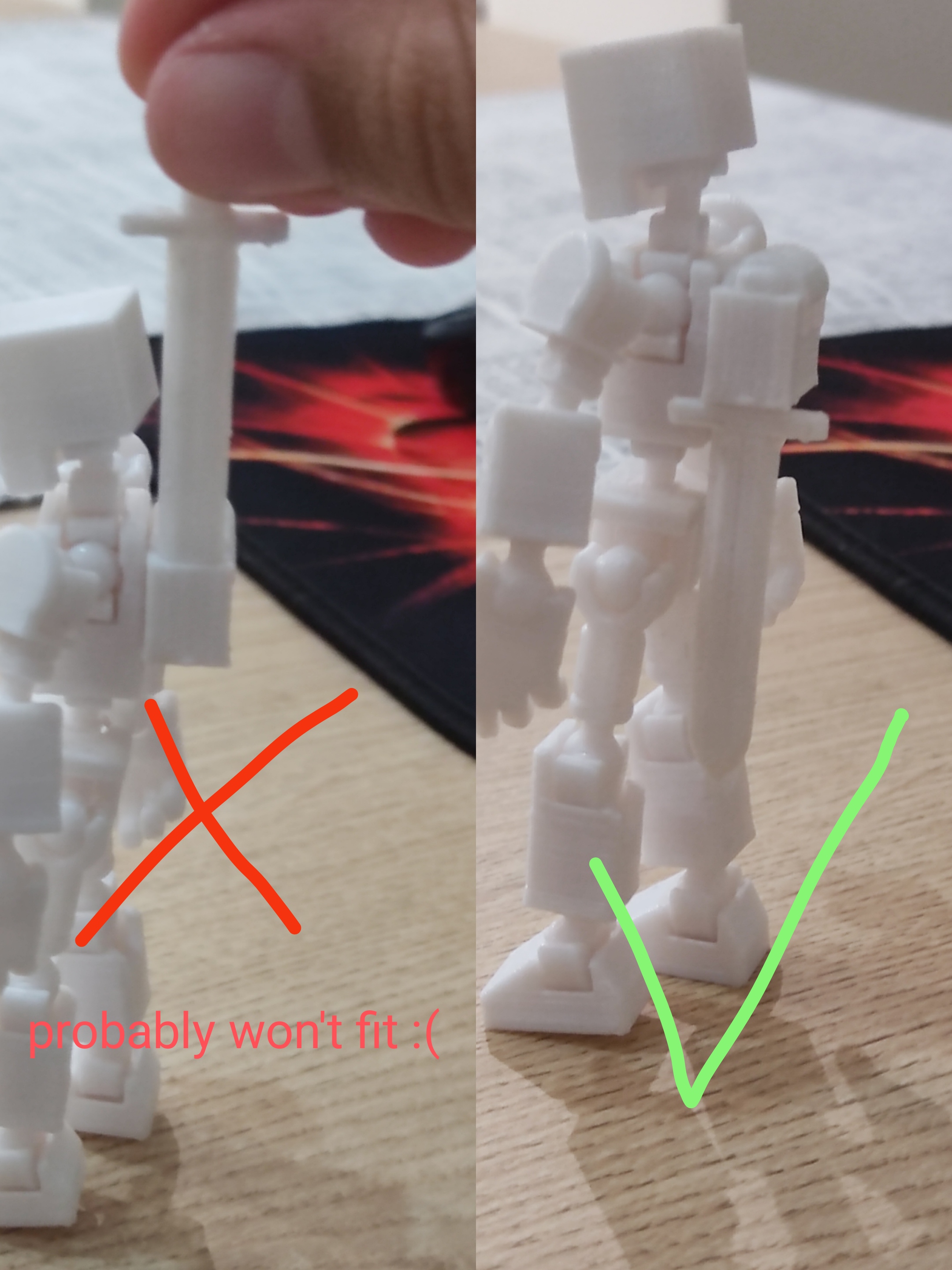 mini 13 sword backpack by antonioplay09 | Download free STL model ...