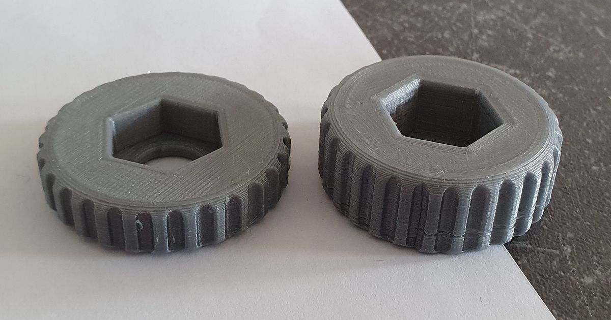 Handwheel for M10 nut "slim" by Zechimaera | Download free STL model ...