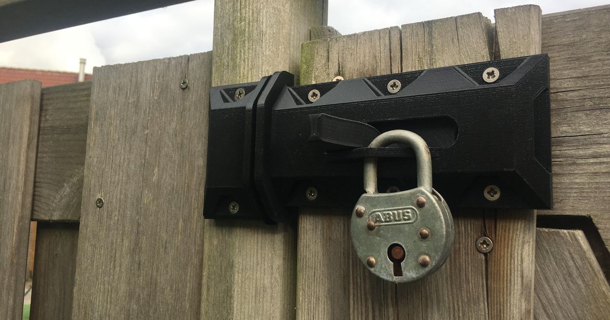 Slide lock by Hoppend | Download free STL model | Printables.com