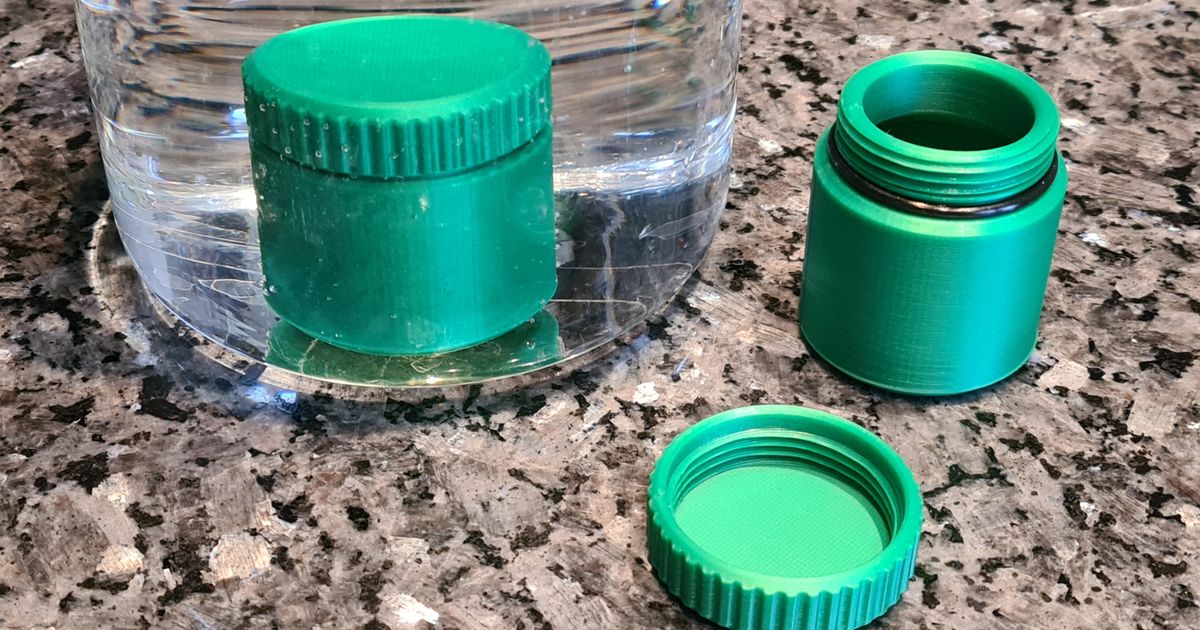 Waterproof Container (O-ring included) by PointNemo | Download free STL ...