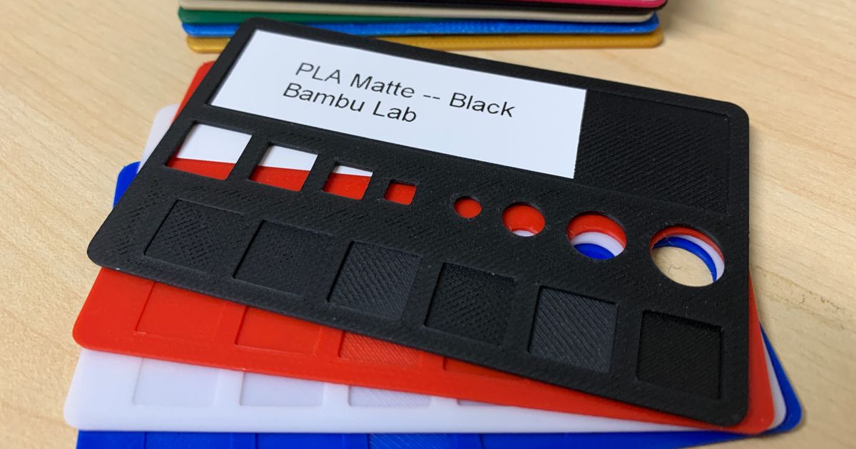 Simple Filament Color Swatch by Ch'marr | Download free STL model ... Simple Filament Color Swatch by Ch'marr | Download free STL model ...