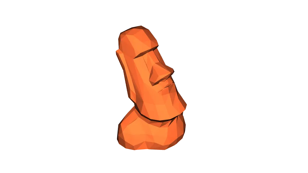 MOAI LOW POLY by 3dprints751 | Download free STL model | Printables.com