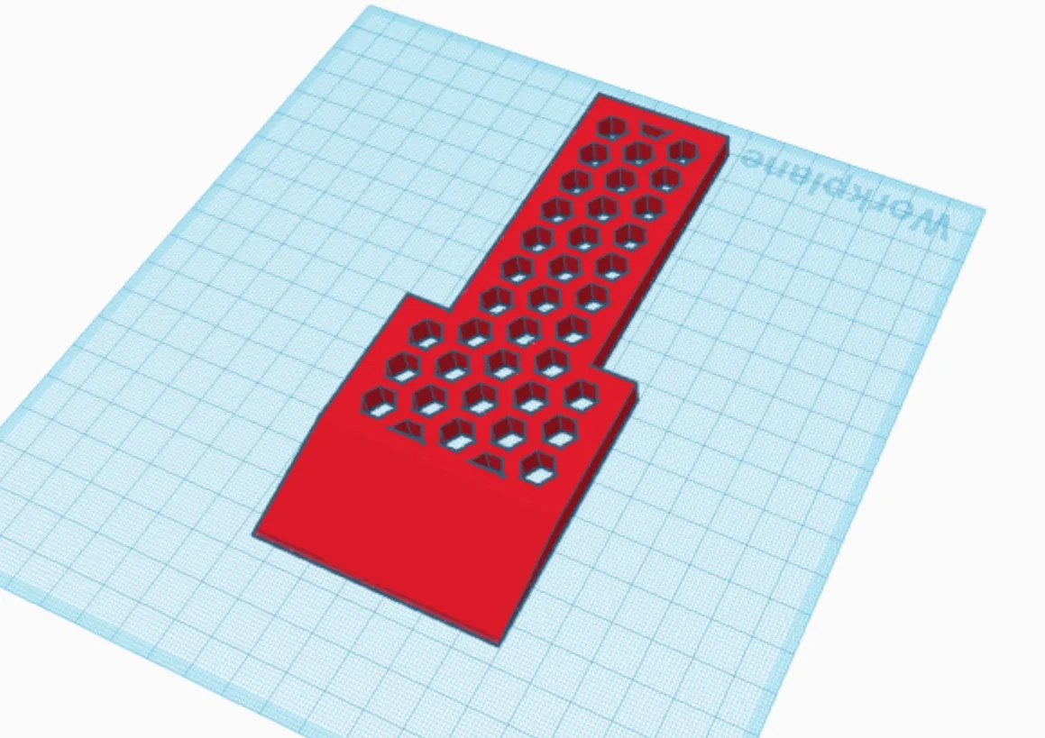 Honeycomb pattern scraper by Superprinter | Download free STL model ...