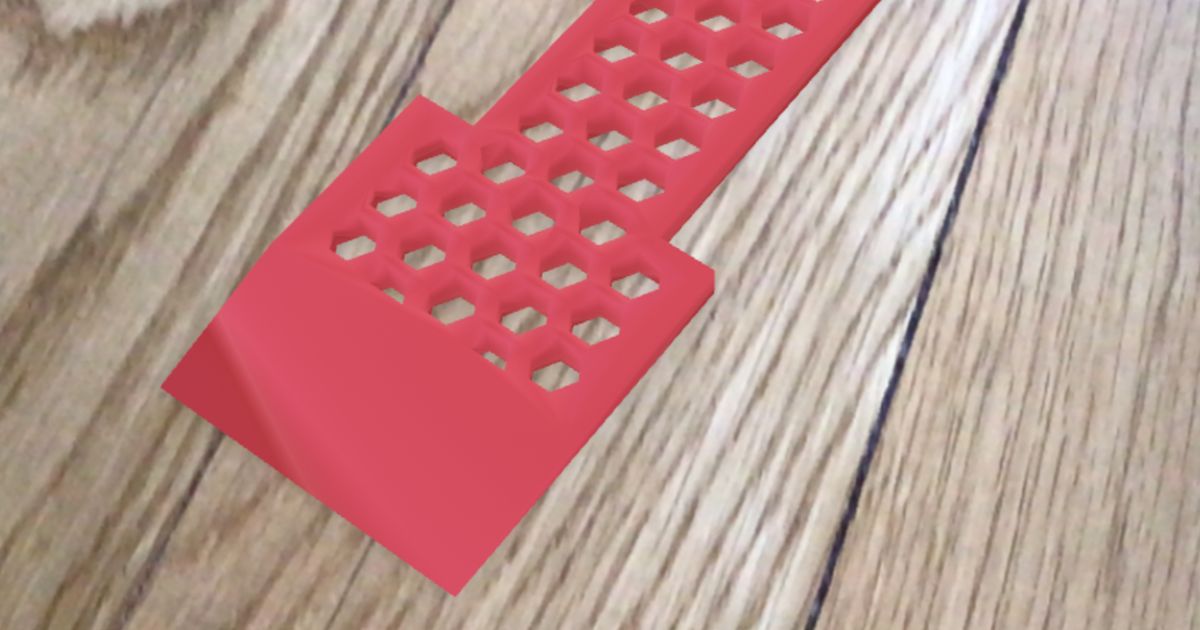Honeycomb pattern scraper by Superprinter | Download free STL model ...