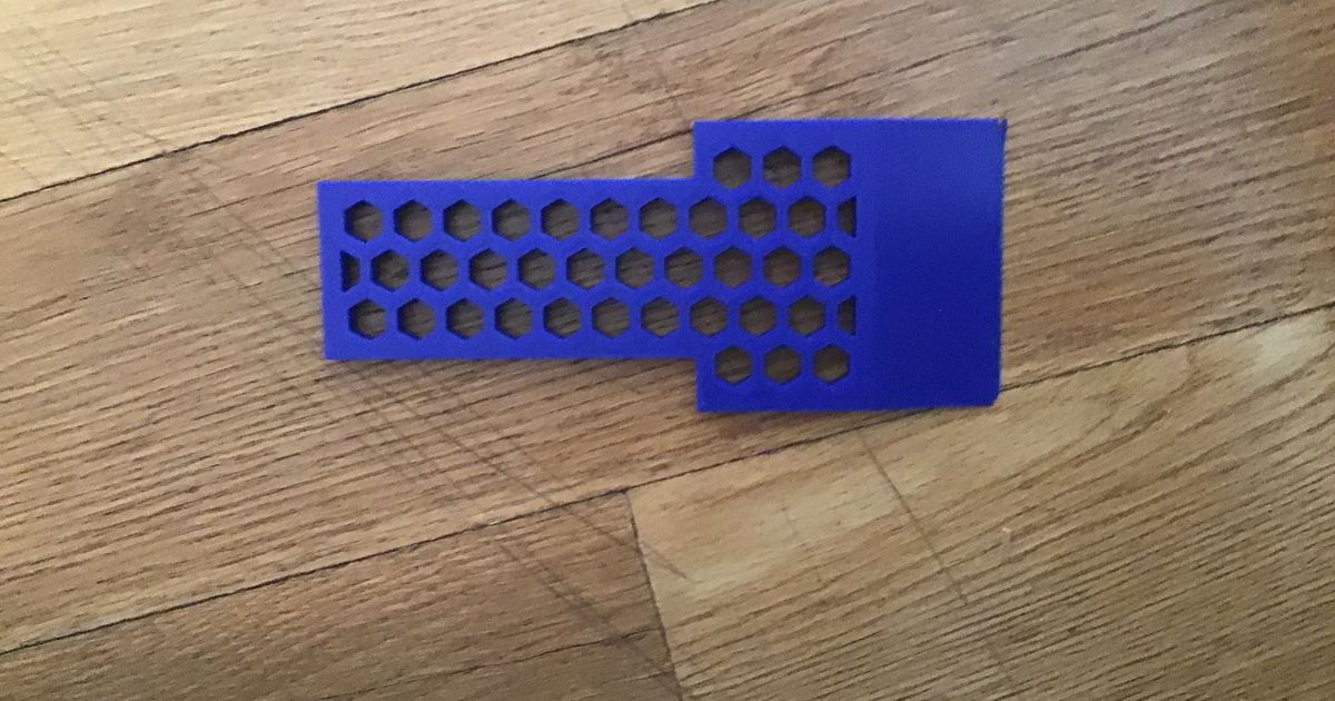 Honeycomb pattern scraper by Superprinter | Download free STL model ...