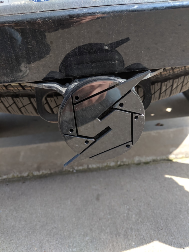 Screw Attack Hitch Plate by Haagimus | Download free STL model ...