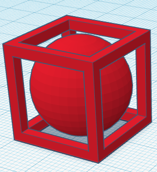 A ball in a cube by Exvinity | Download free STL model | Printables.com