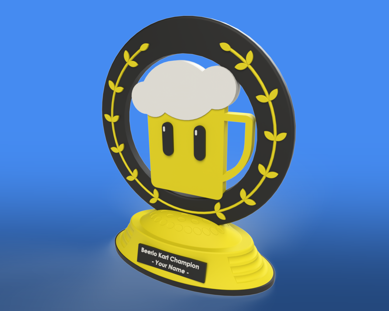Beerio Kart Trophy by TheCoen | Download free STL model | Printables.com