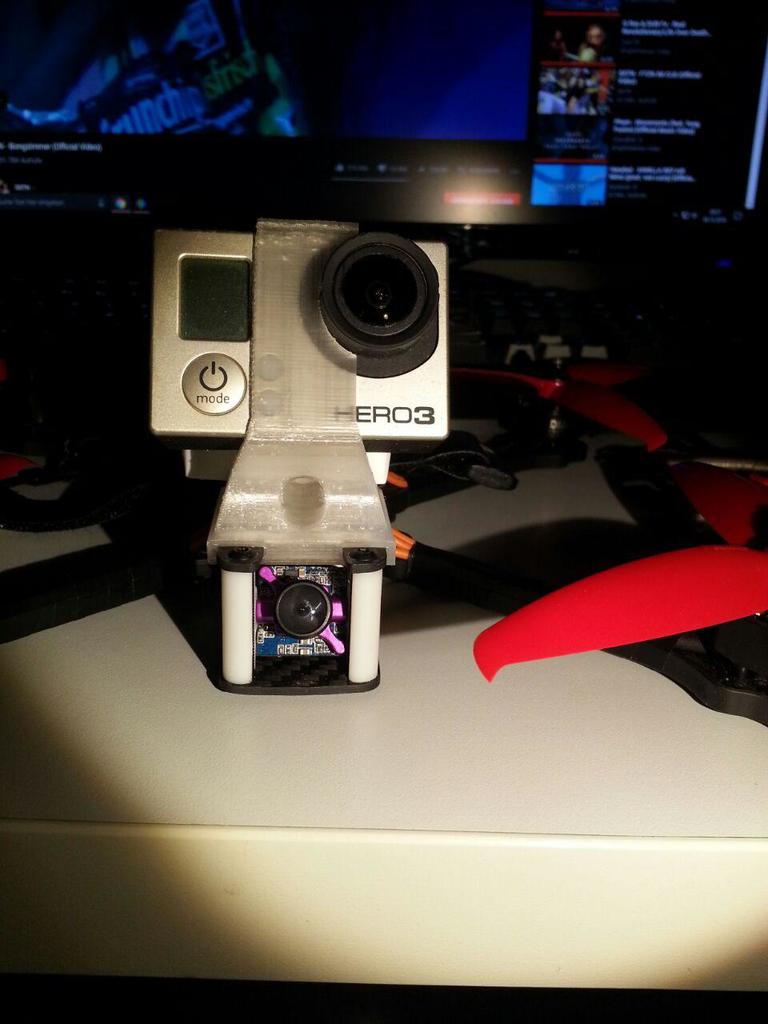 V1 + V2 + V3 Diatone Tyrant 630 / 540 Gopro 3 holder (25 deg) by Lenny ...