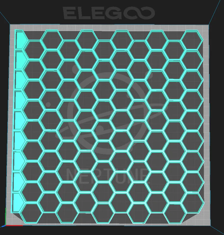 Honeycomb wall Larger + Corners and Sides V2 by Joseph Fraser ...