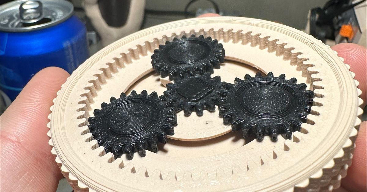 Planetary Gear Cluster Can Coaster by MW-Mechanical | Download free STL ...