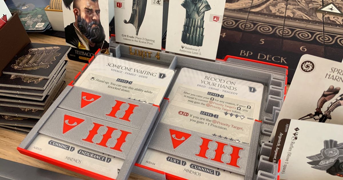 Aeon Trespass: Odyssey - Mnemos Card Trays by JuanV | Download free STL ...