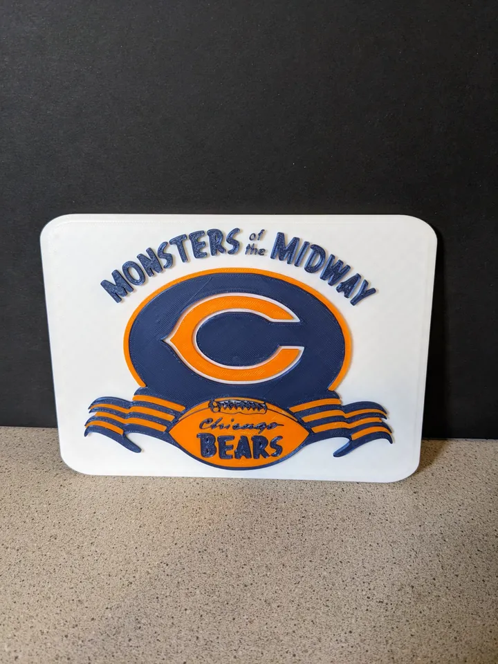 Chicago Bears Sign / Refrigerator Magnet by PrinterMcgee | Download ...