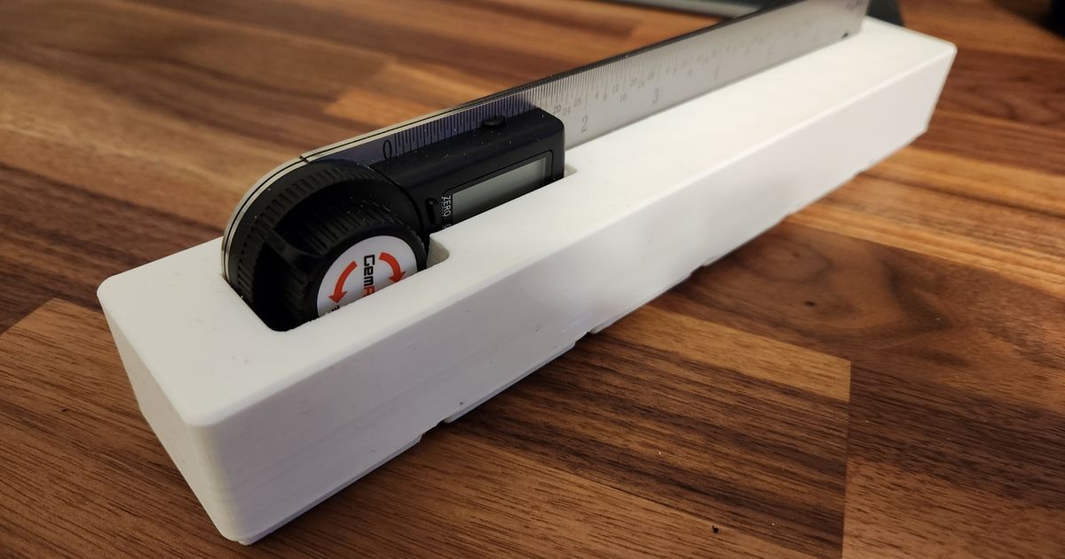 Gridfinity 1x6 GemRed 82305 Digital Angle Finder Holder by cogspace ...