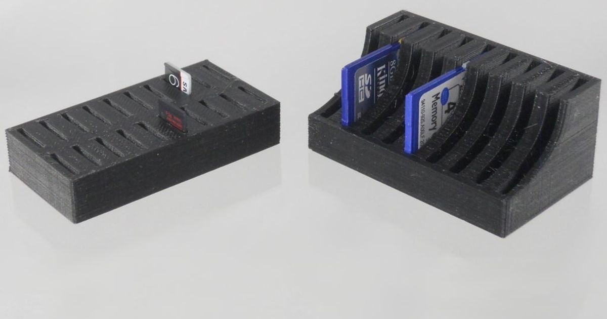 Micro SD and SD Cards Holders by ctheroux | Download free STL model ...
