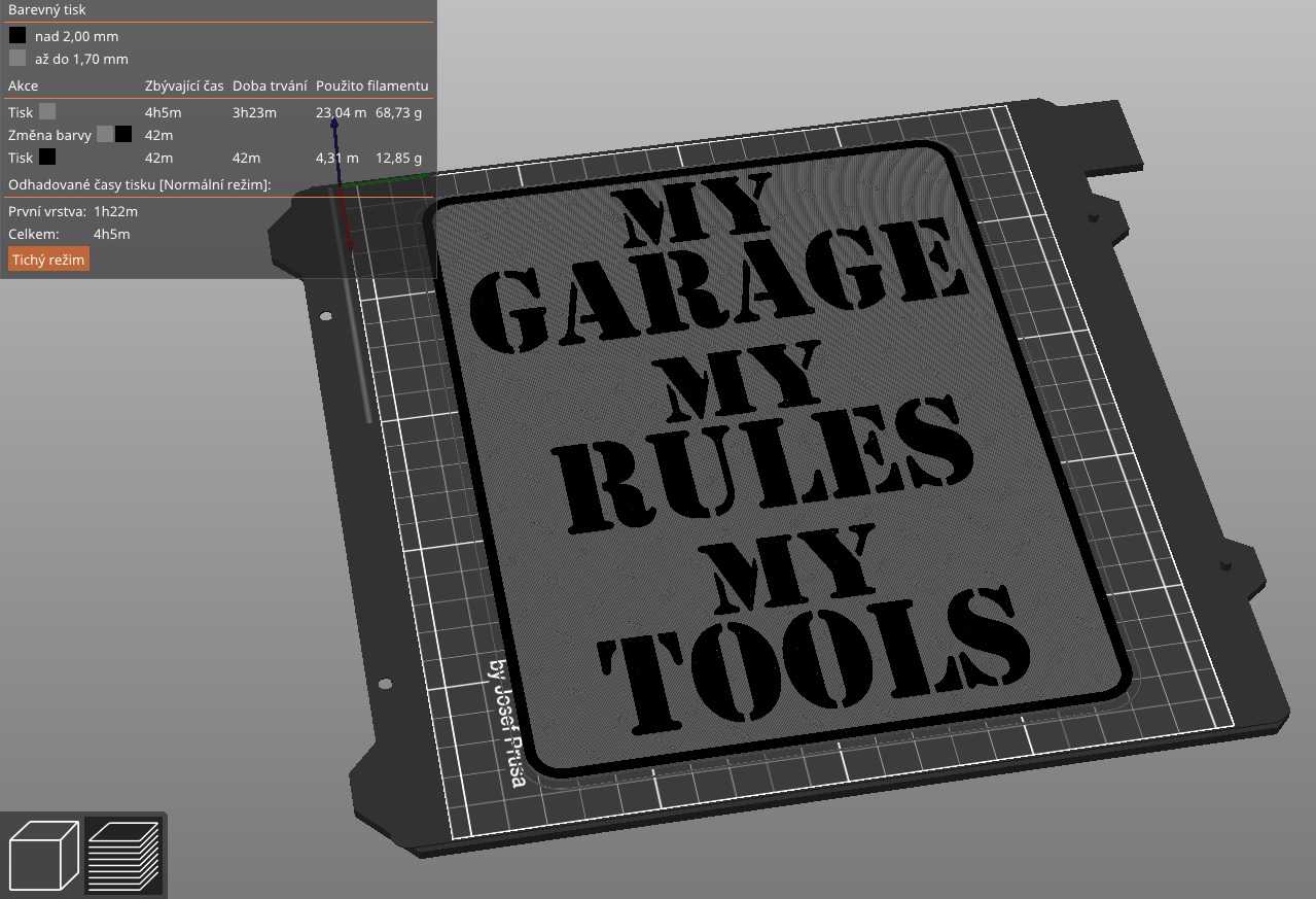 Cedule do Garáže, (My Garage Sign) by SquareDave | Download free STL ...