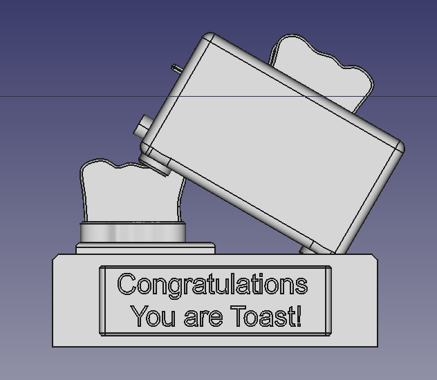 You're Toast (Trophy) by Solid3D | Download free STL model | Printables.com