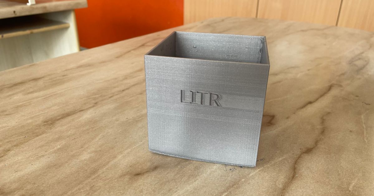 Decimetr krychlový by Jan David | Education | Printables.com