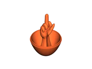 Middle Finger Easter Egg by TomoDesigns | Download free STL model ...