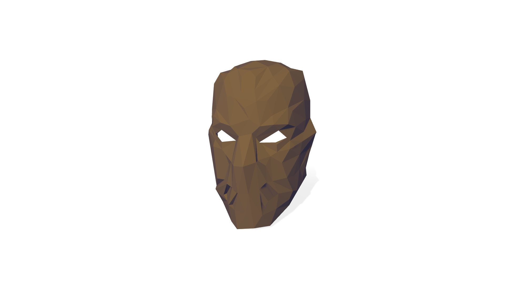 Low Poly Mask by miziomon | Download free STL model | Printables.com