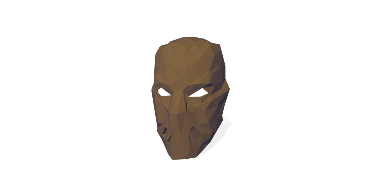 Low Poly Mask by miziomon | Download free STL model | Printables.com