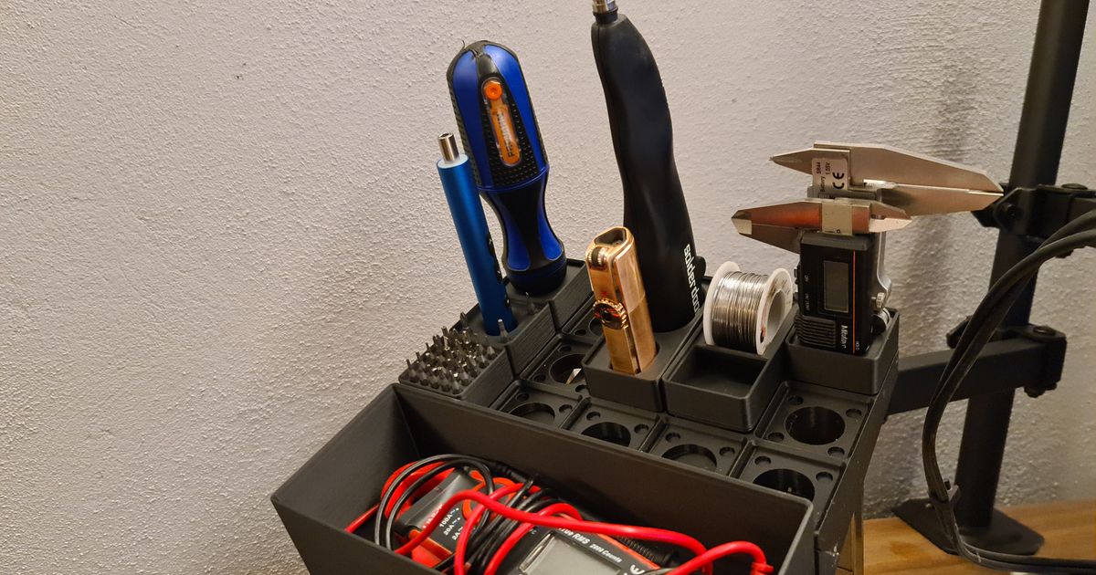 Gridfinity Array 25x Vesa mount for Tools by Surfalex2000 | Download ...