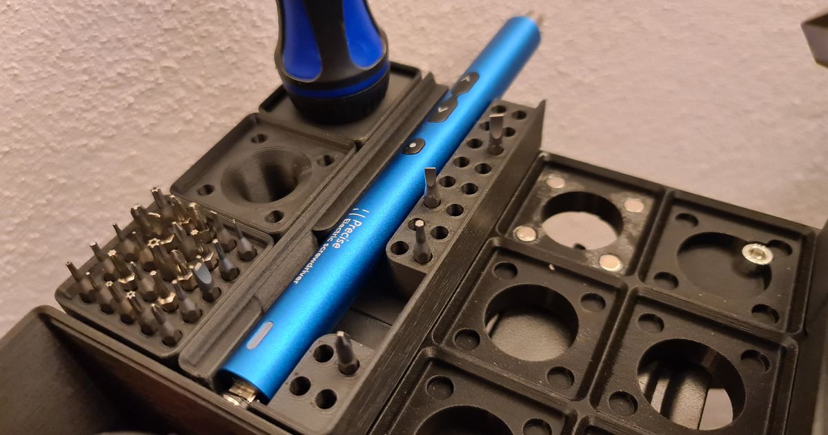 Gridfinity Ankilo Mini Electric Screwdriver with bit holder by ...