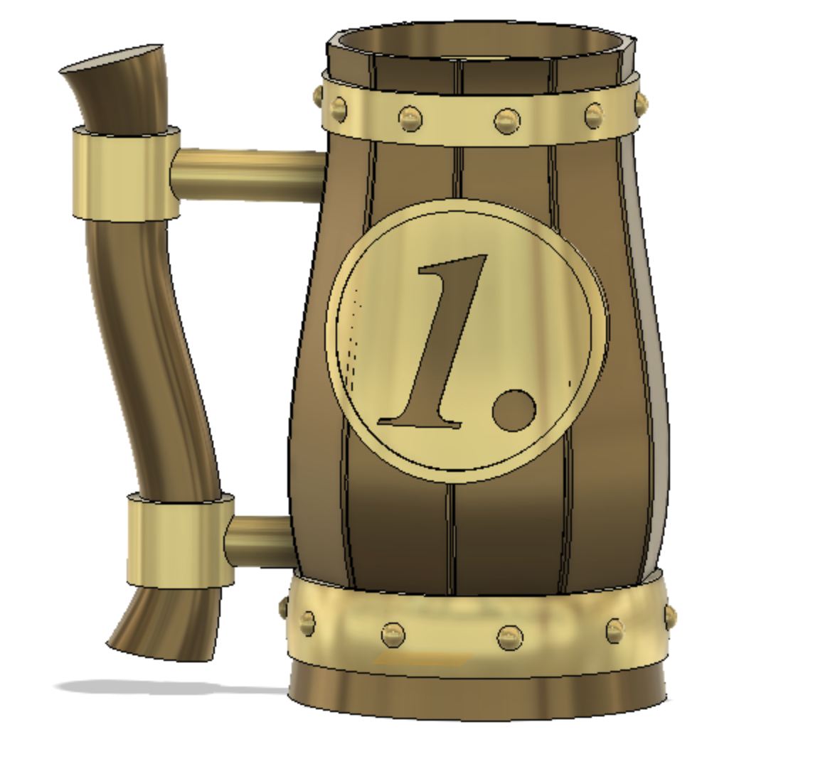 Trophy - beer can holder von 3D servis | Kostenloses STL-Modell ...