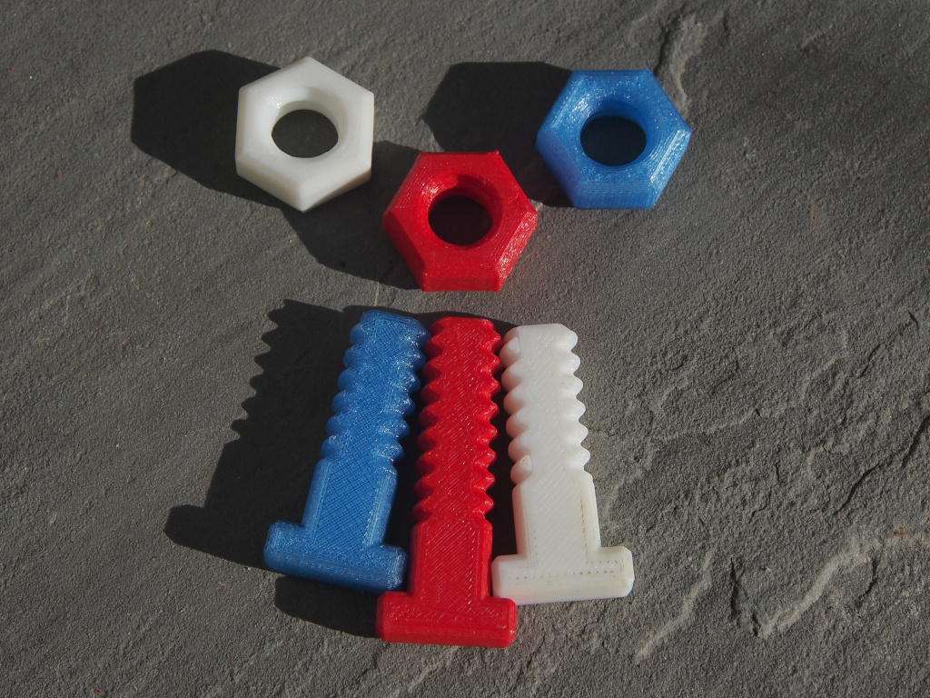 OpenSCAD Falt-Screw library – optimized for FFF printing by mechadense ...