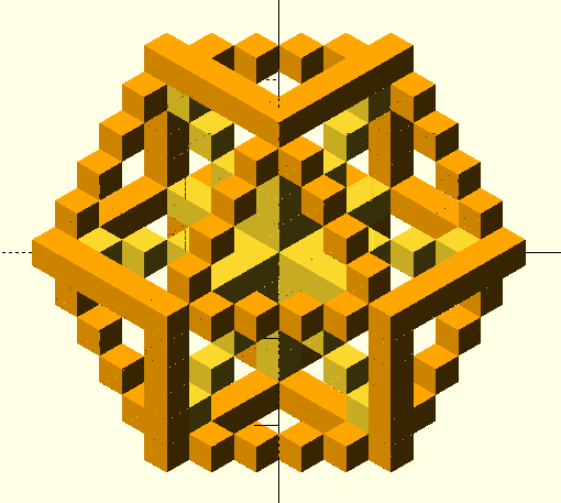 Octet Truss Node Environment (from rhombic dodecahedrons) by mechadense ...