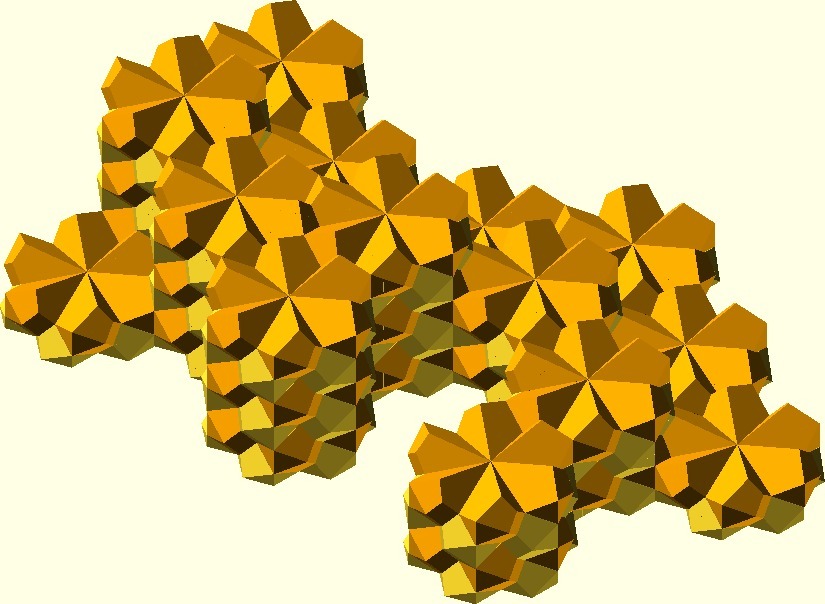 space filling sphenoid hendecahedrons - crystal rods by mechadense ...