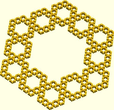 Hexagonal Fractal by mechadense | Download free STL model | Printables.com