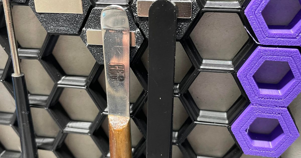 Honeycomb Magnet Insert 10mmx6mmx2mm by TheChongus | Download free STL ...