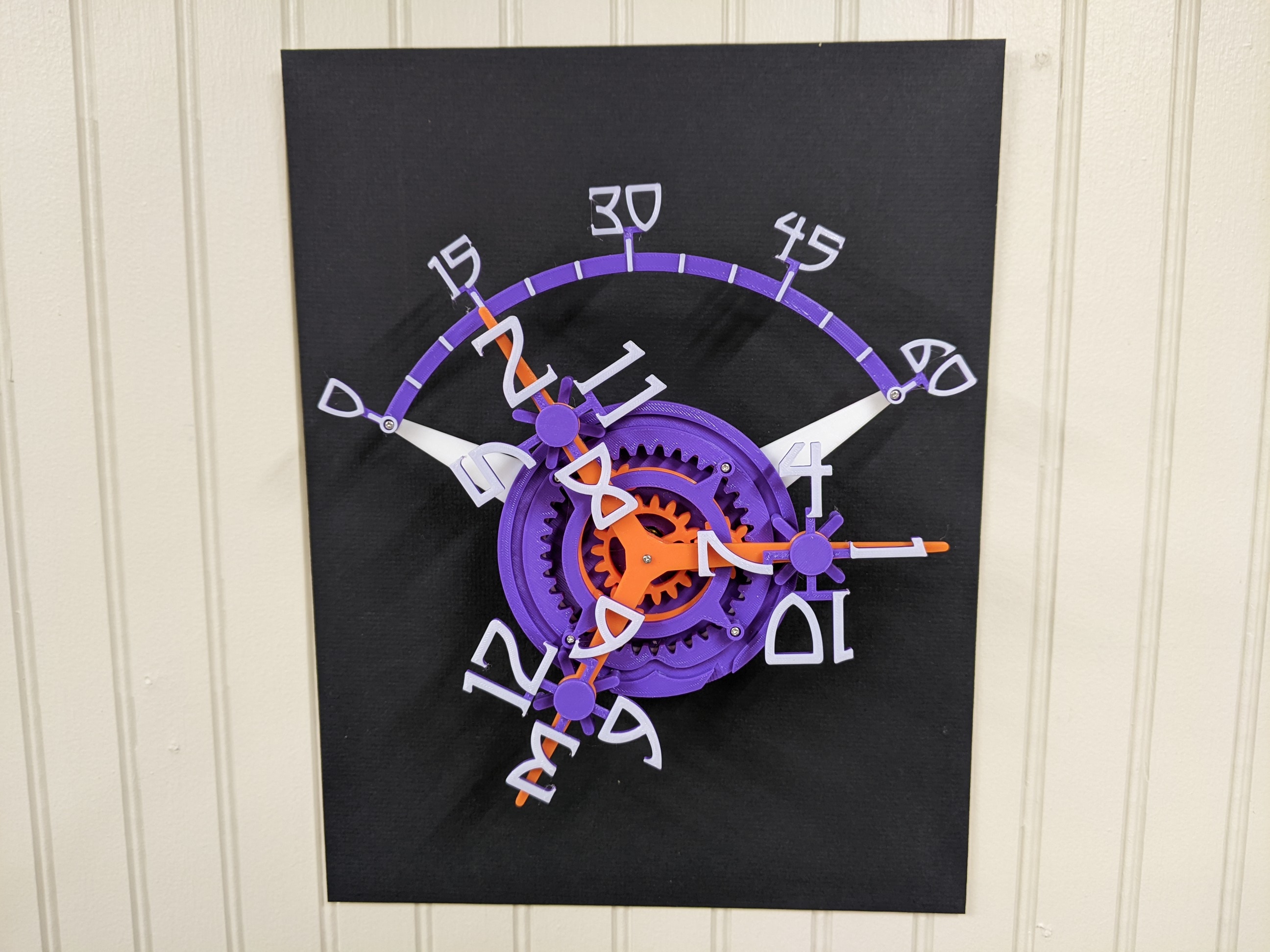 New Look Wandering Hour Wall Clock by Wolfspaw | Download free STL ...