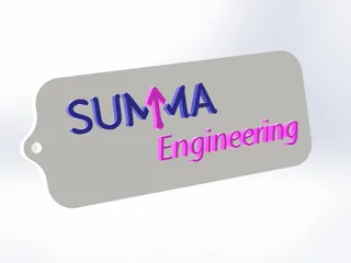 Summa Engineering Keychain by THop3D | Download free STL model | Printables.com