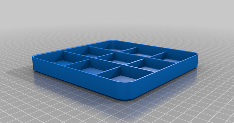 Stackable Parametric Desk Tidy 9 Cubbies by Beamsjr | Download free STL ...